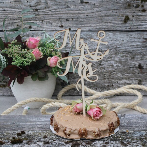 Wood Wedding Cake Topper - Etsy