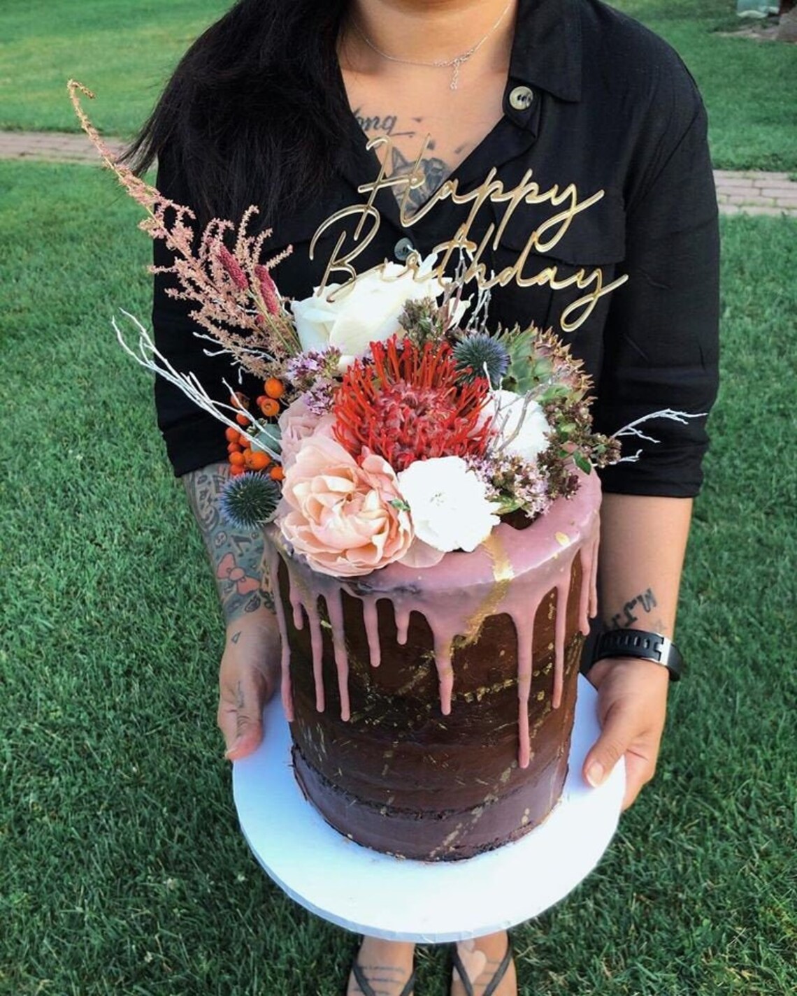 Laser Cut Happy Birthday Cake Topper/custom Birthday Cake - Etsy