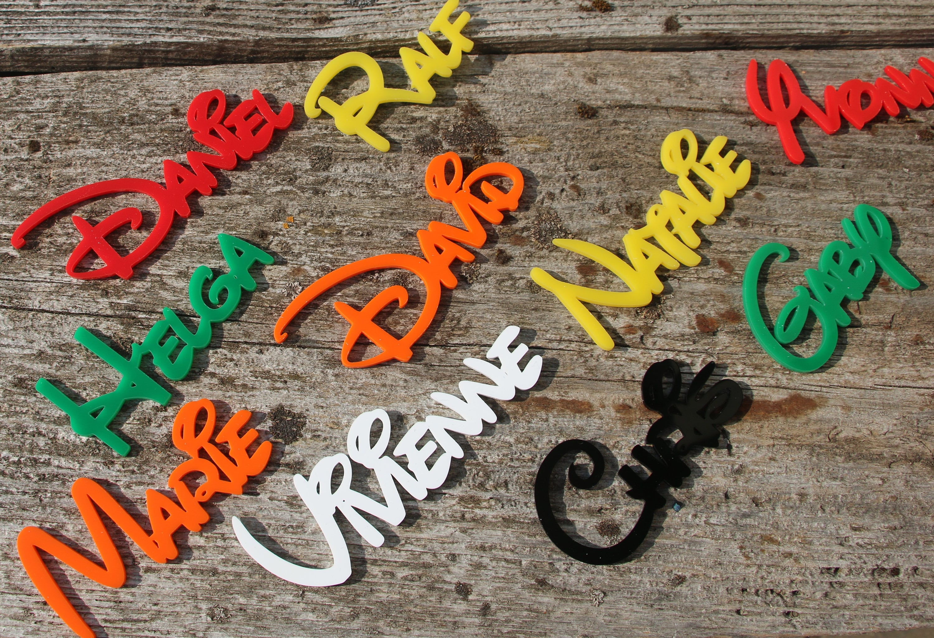 Disney font style place cardsLaser cut Wedding Disneycards | Etsy