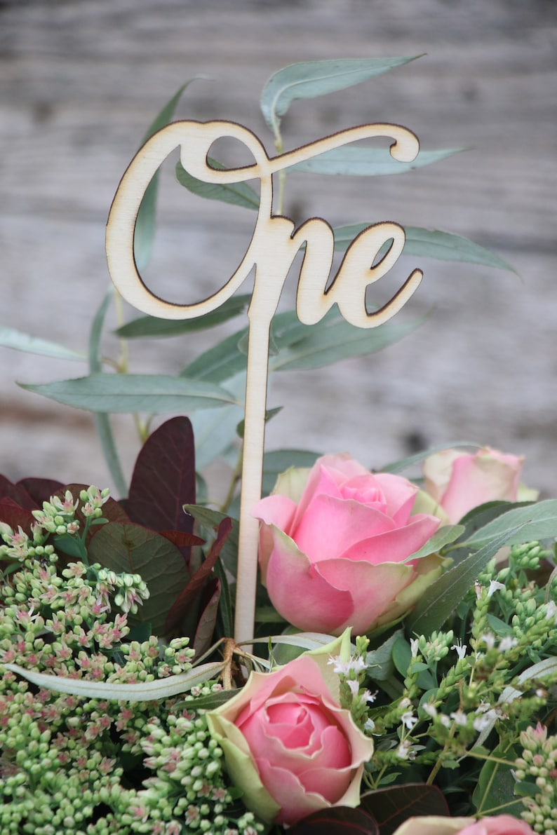 Wooden Table numbers Custom wedding table number text table | Etsy