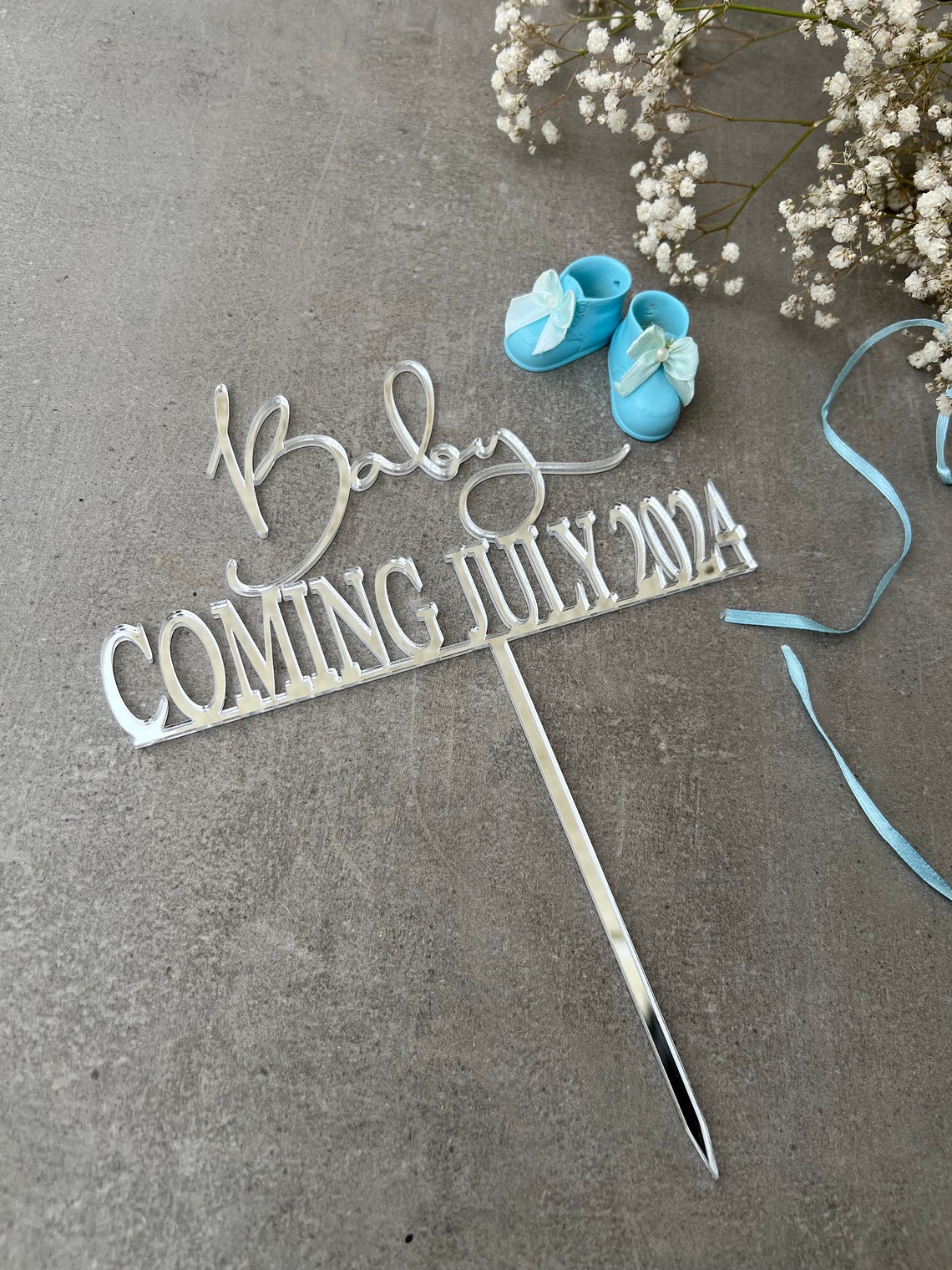 Baby Shower Cake Topper Baby Coming Toppercake Topper Cake Decor ...