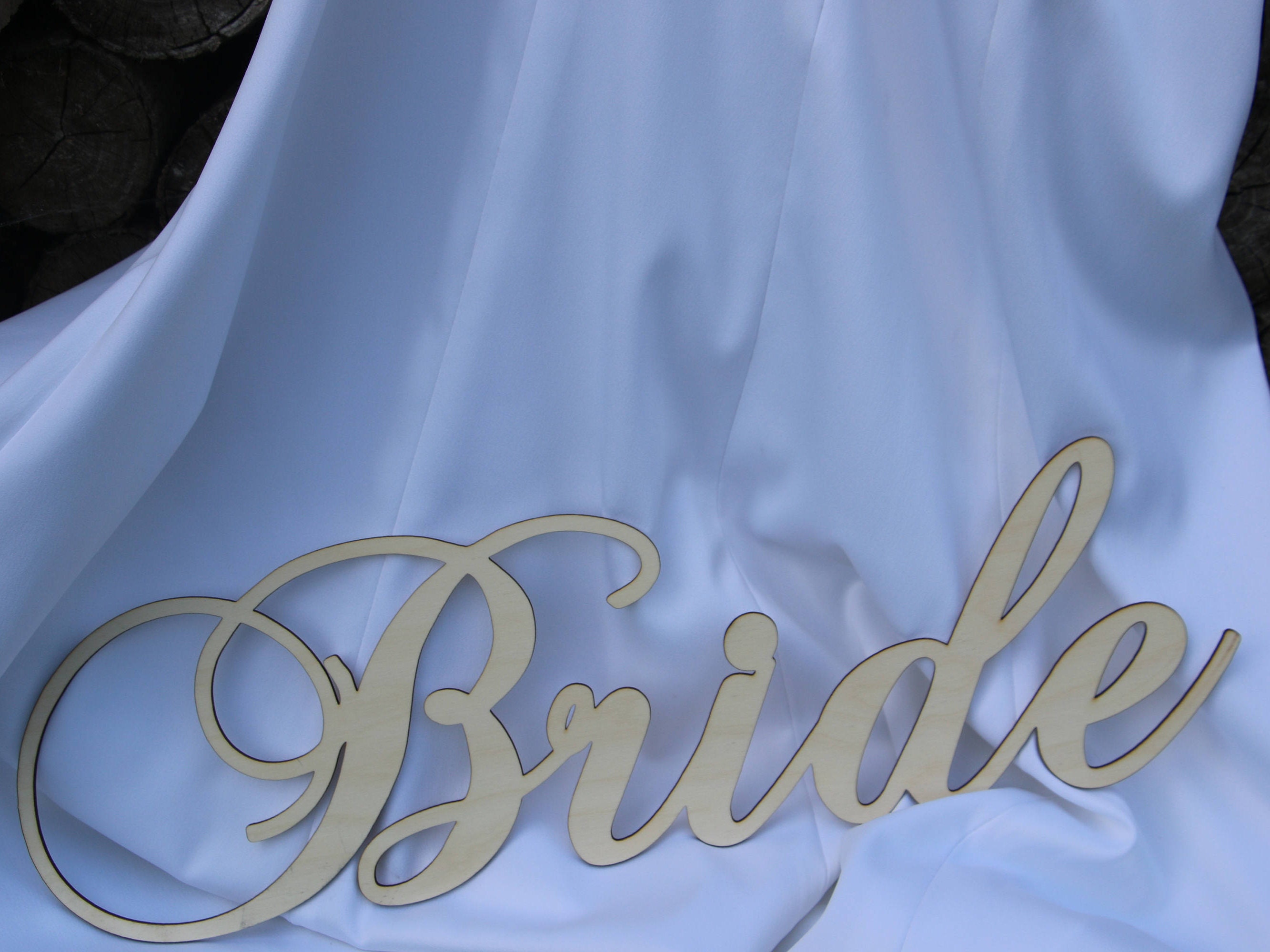 Bride and Groom Signs/laser Cut Big Wedding Photo Signs/wood Sign Art ...