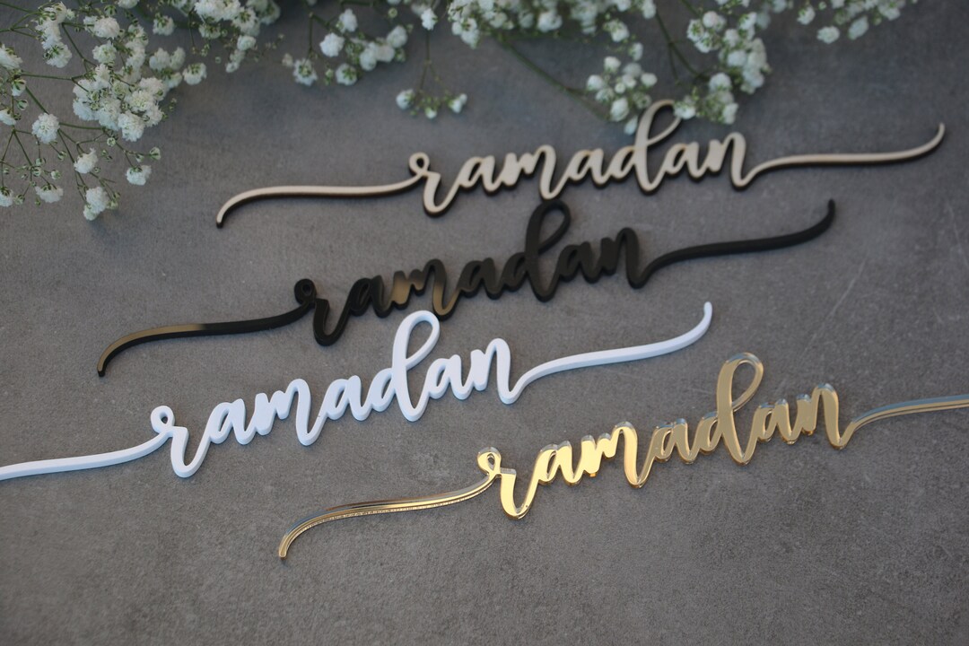 CUSTOM RAMADAN Place Cards Eid Mubarak Table Decor Laser Cut Islamic ...