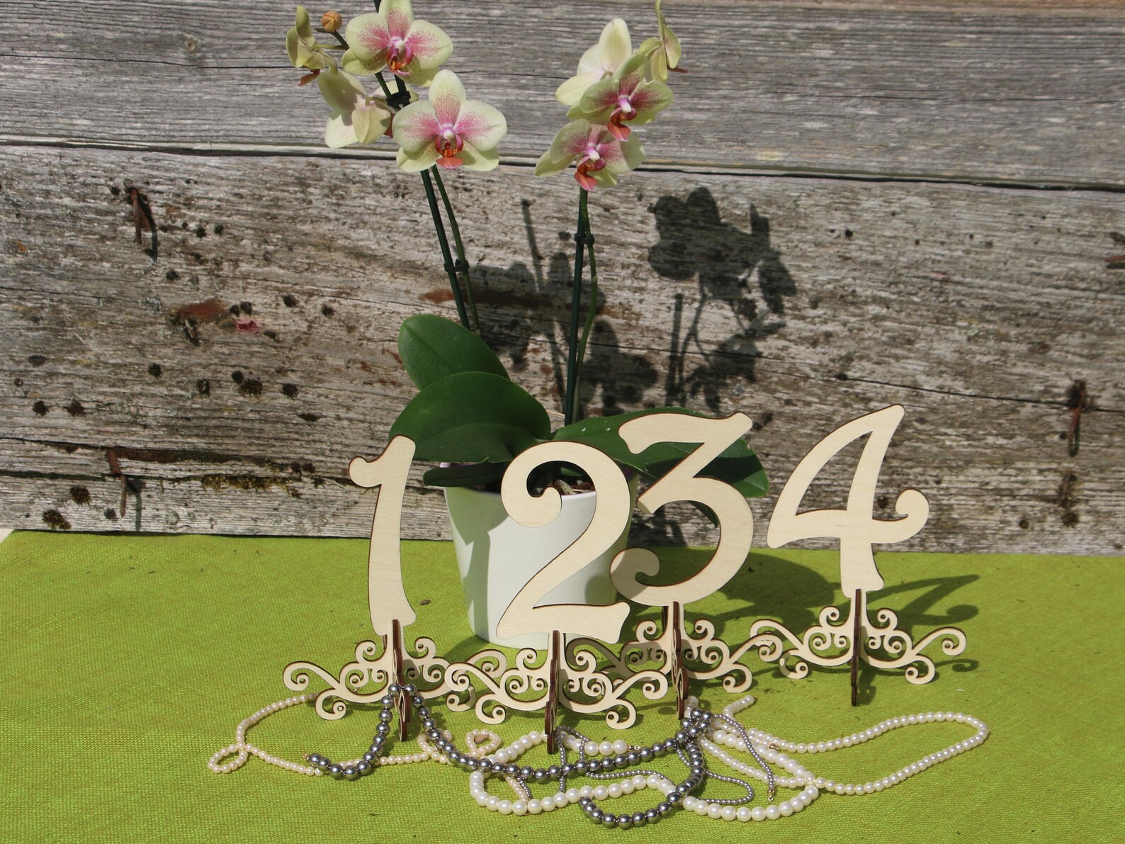 Free Standing Wedding Table Numbers /wooden Table Numbers Names/free ...