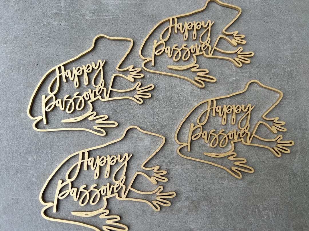 Passover Name Tags Happy Passover Frog Rosh Hashanah Hanukkah Purim ...