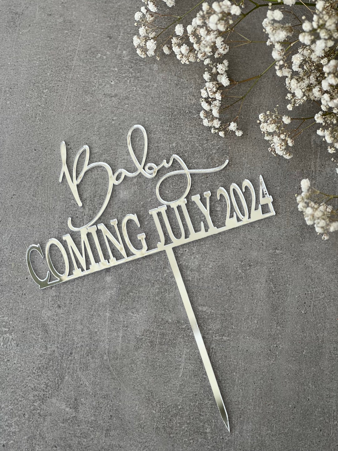 Baby Shower Cake Topper Baby Coming Toppercake Topper Cake Decor ...