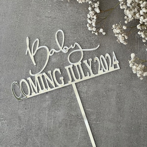 Baby Shower Cake Topper Baby Coming Toppercake Topper Cake Decor ...