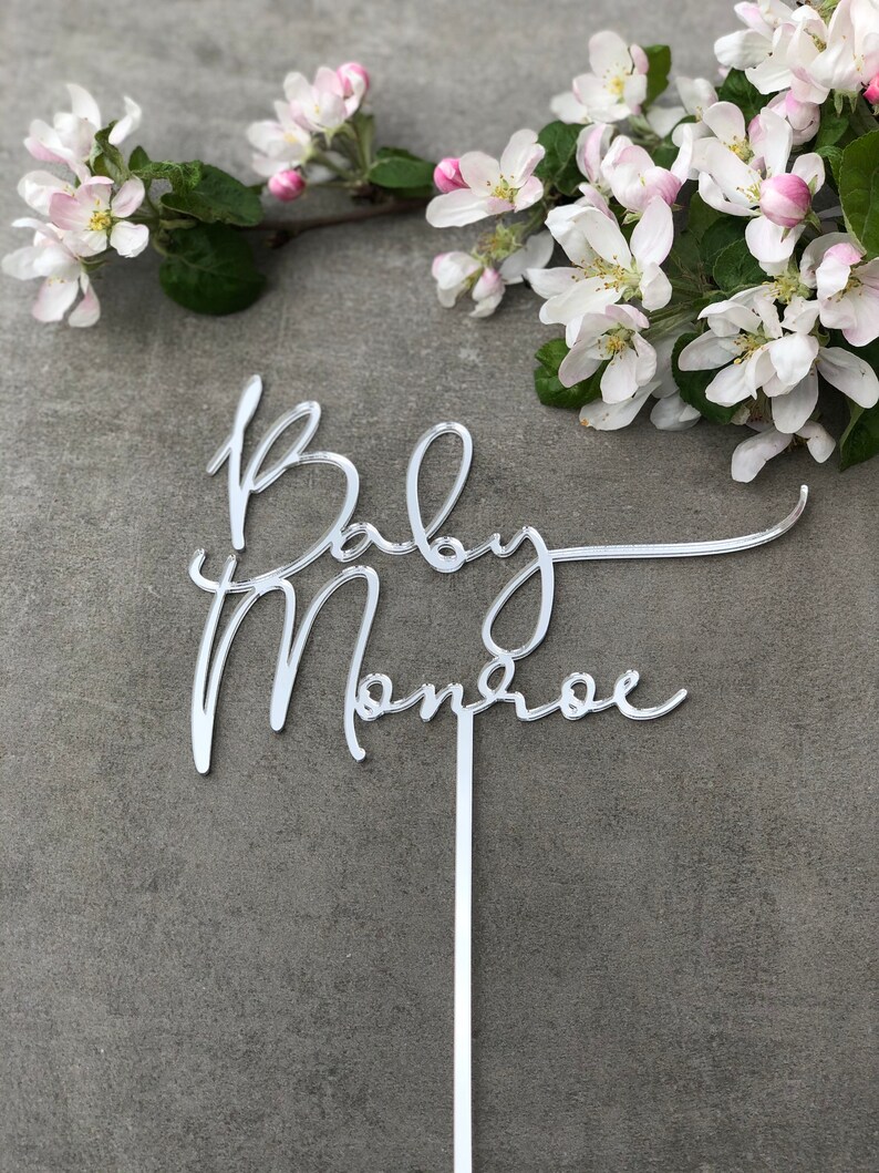 Personalized Baby Cake Topper Baby Shower Cake Topper Gender | Etsy