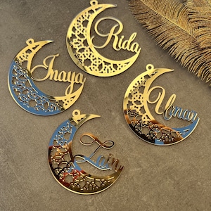 Custom Acrylic Eid Mubarak Ornament: Ramadan Decorations - Etsy