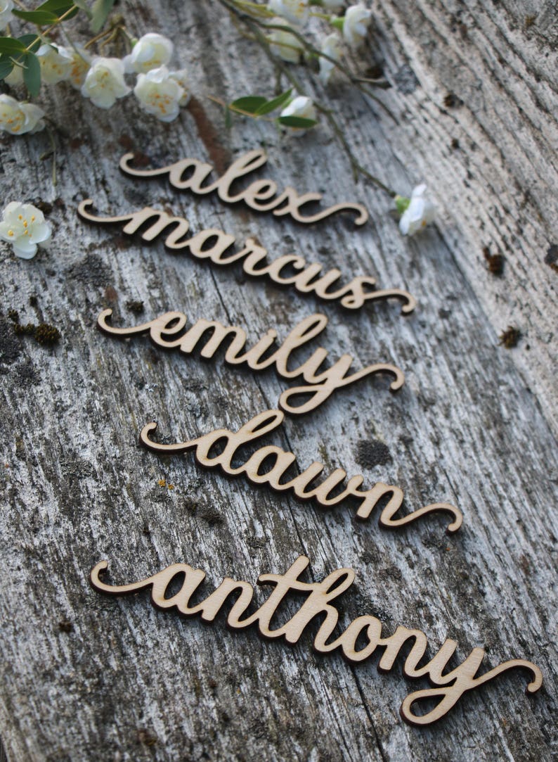 Custom Laser Cut Name Sign/place Setting Sign/dinner Party - Etsy