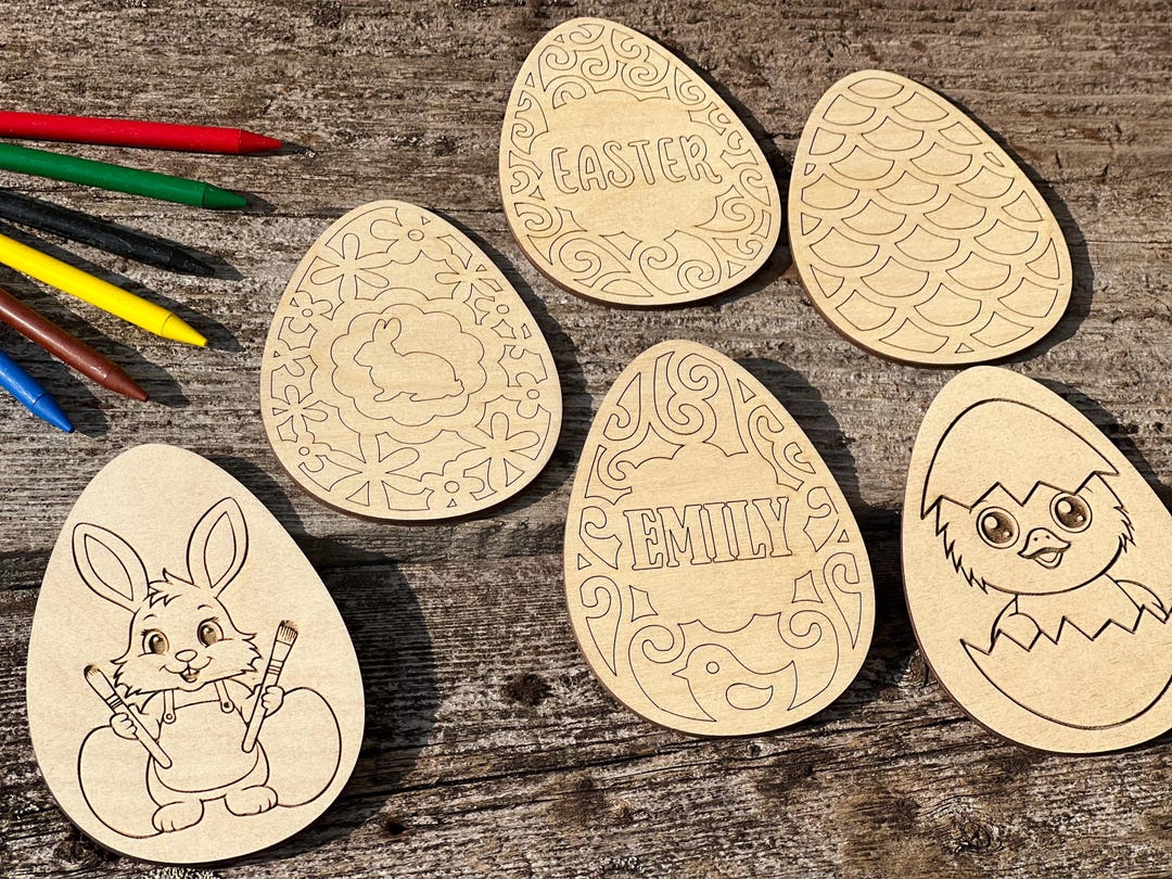 EASTER Egg Coloring Set Easter Decor for Kids Personalized Easter Egg ...