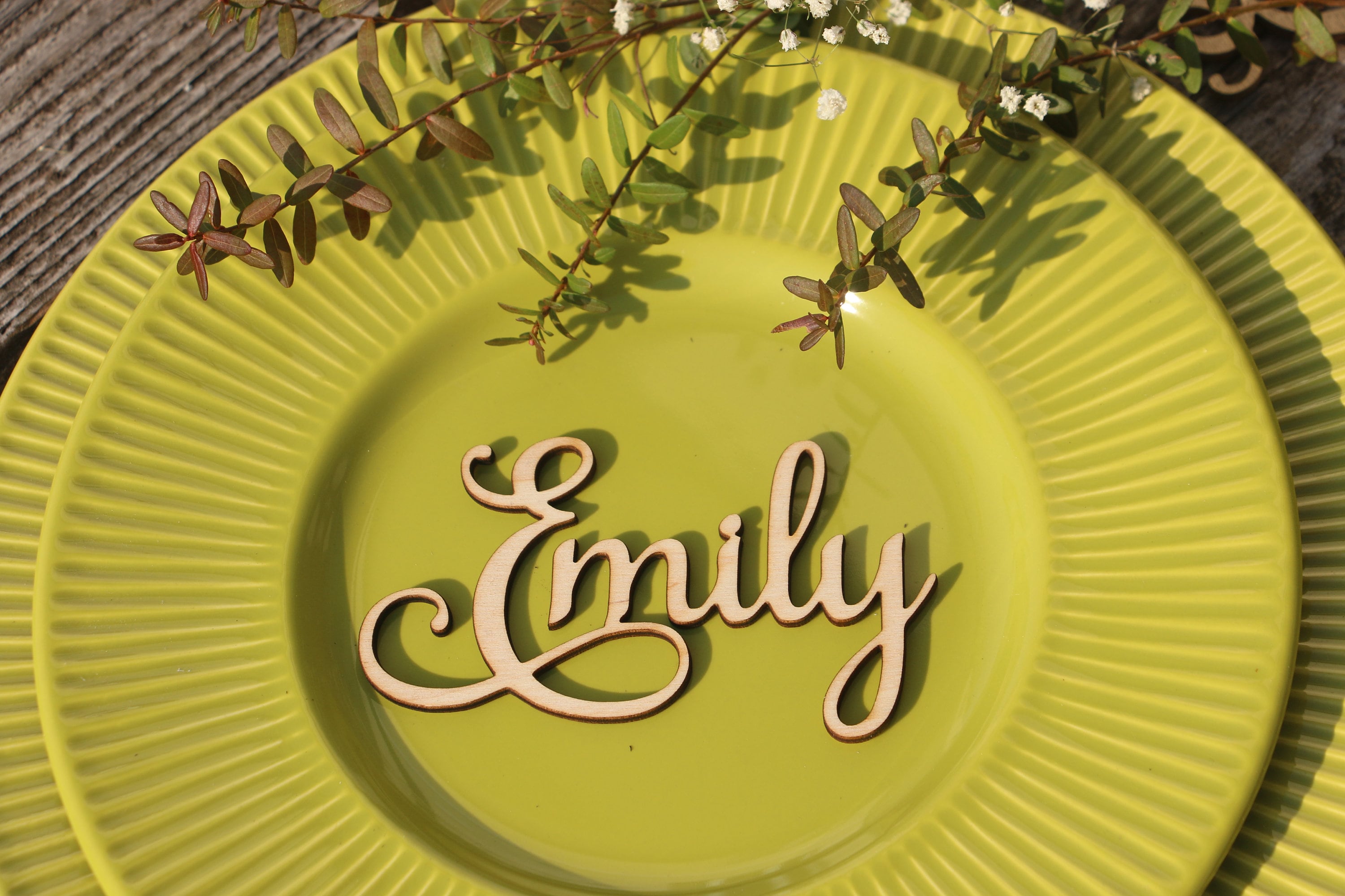 Laser Cut Wood Names Custom Laser Cut Name Signs Wedding Place - Etsy