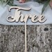9 Laser Cut Wood Wedding Table Names /wooden Table State - Etsy