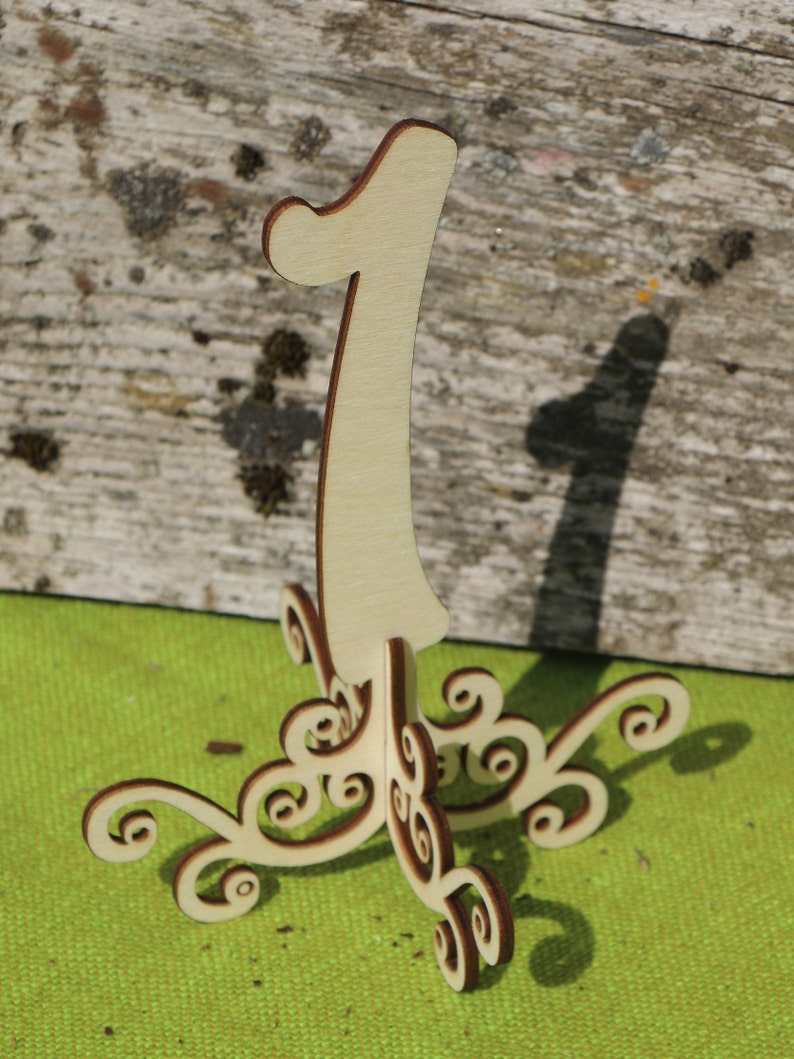 Free Standing Wedding Table Numbers /wooden Table Numbers Names/free ...