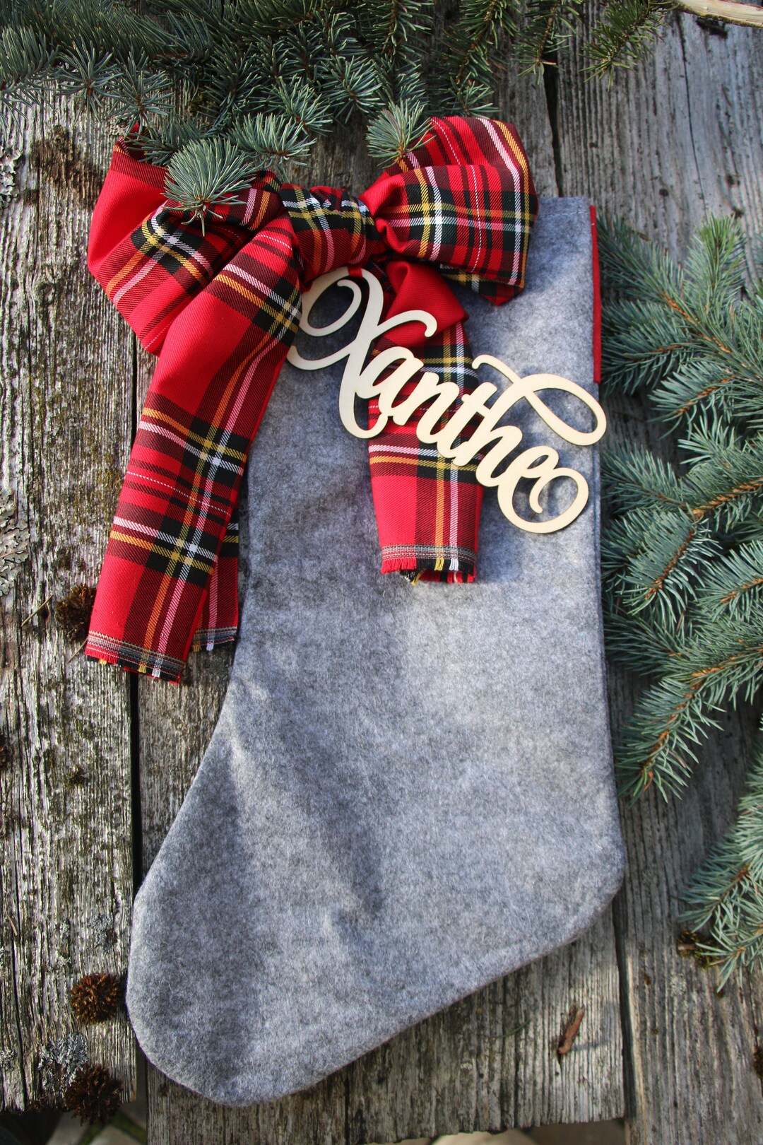 Laser Cut Wood Name Signs for Christmas Stocking/custom Laser Cut ...