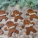 Personalized Gingerbread Man Place Card: 3D Christmas Table Decor - Etsy