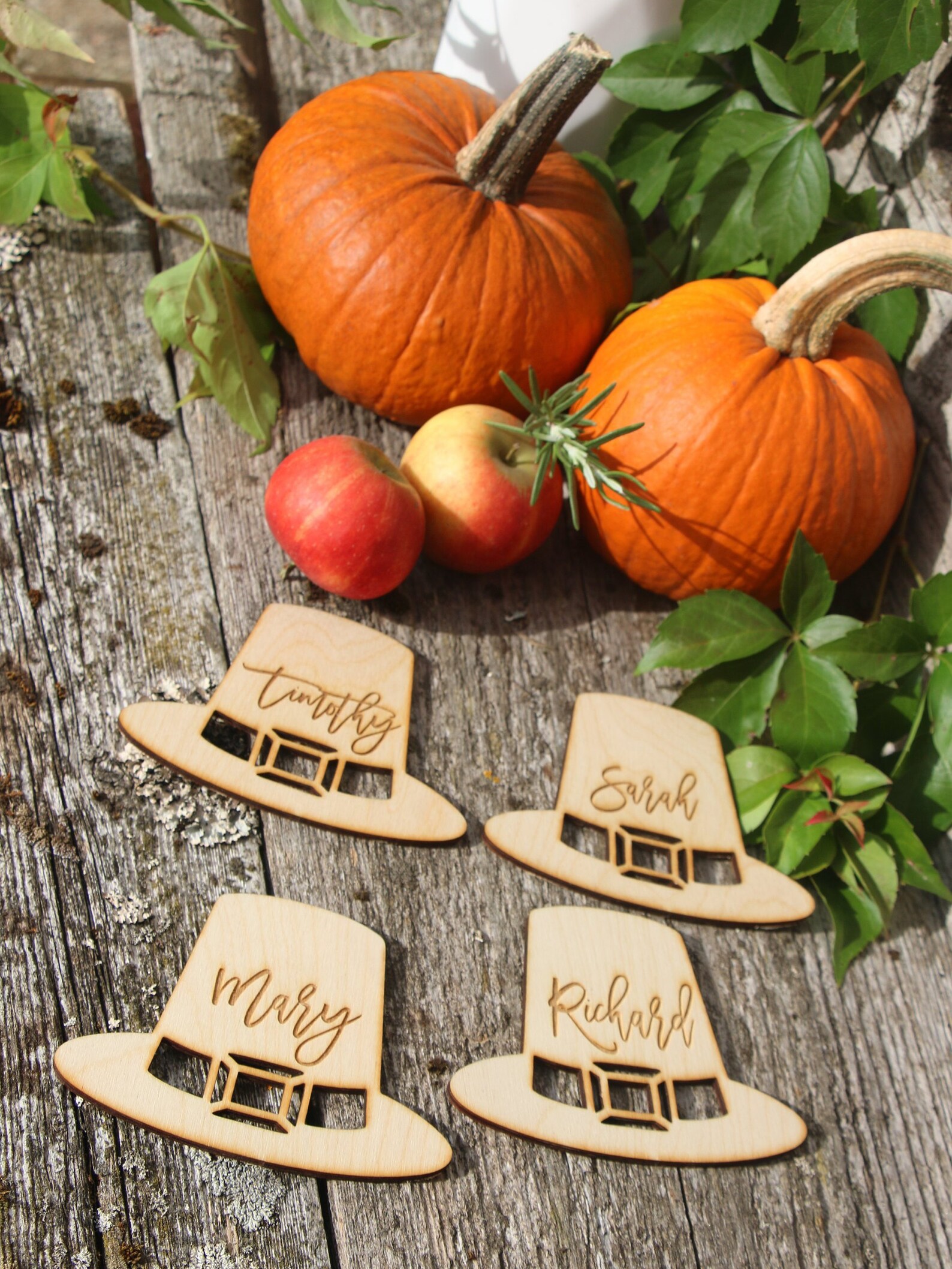 Piligrim Hat Thanksgiving Table Decorthanksgiving Place ...