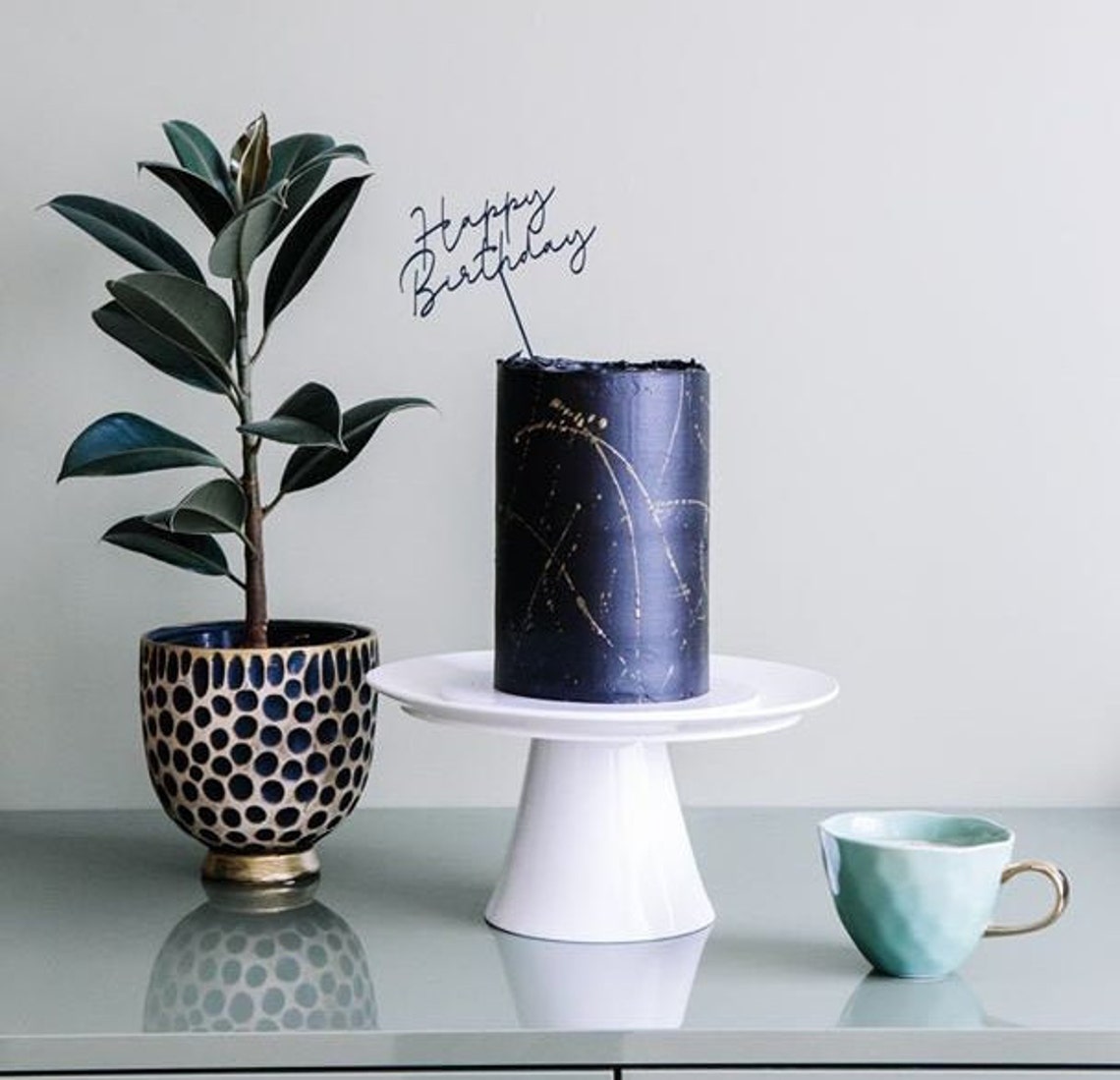 Laser Cut Happy Birthday Cake Topper/custom Birthday Cake - Etsy