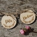 Custom Engraved Round Tagspersonalized Wooden Tagswood - Etsy