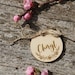Custom Engraved Round Tagspersonalized Wooden Tagswood - Etsy
