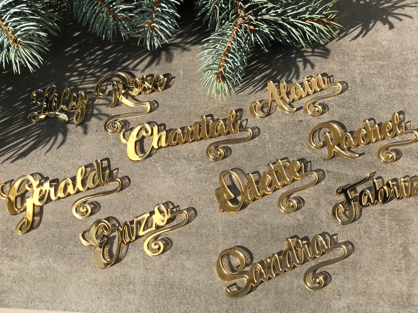 Laser Cut Names With a Decor Personalized Glass Decor Custom - Etsy