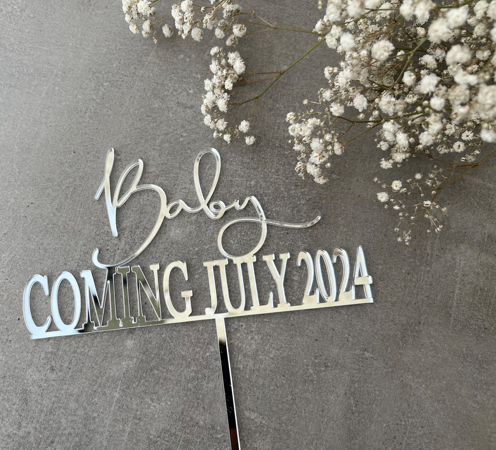 Baby Shower Cake Topper Baby Coming Toppercake Topper Cake Decor ...