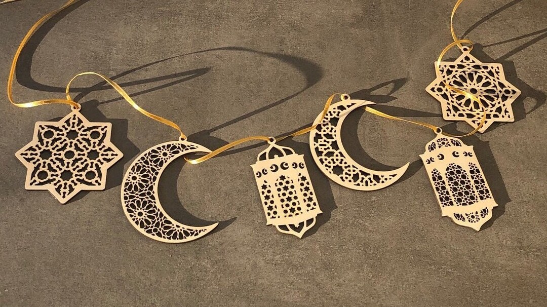 Set of 6 Ramadan Decorations: Islamic Table & Wall Decor - Etsy