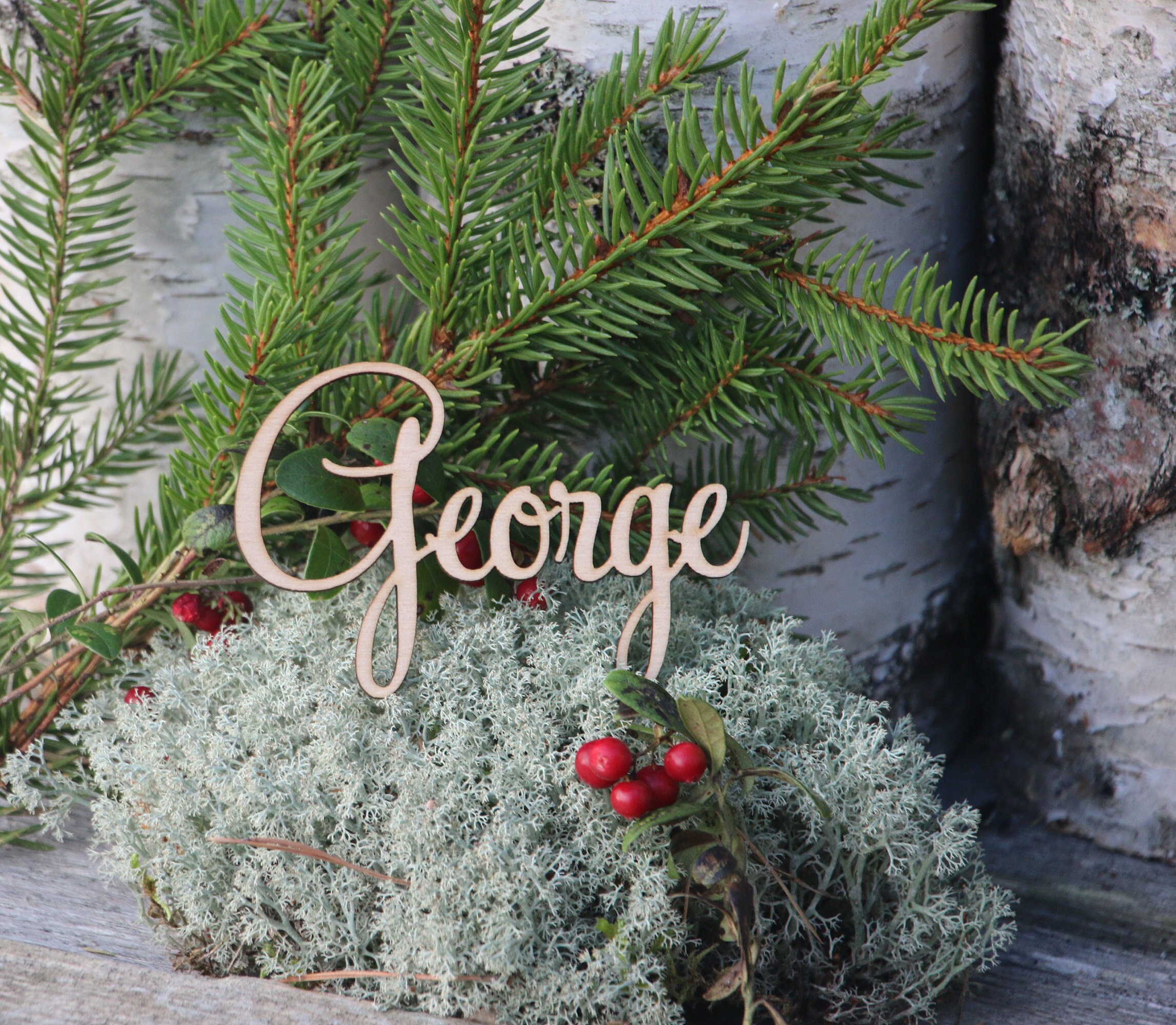 Laser Cut Custom Christmas Place Name/custom Wooden Xmas Signs/wooden ...