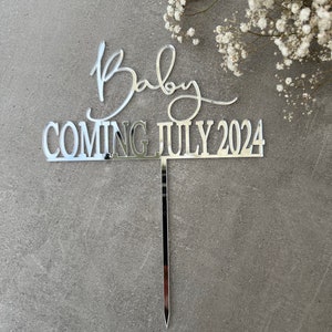 Baby Shower Cake Topper Baby Coming Toppercake Topper Cake Decor ...
