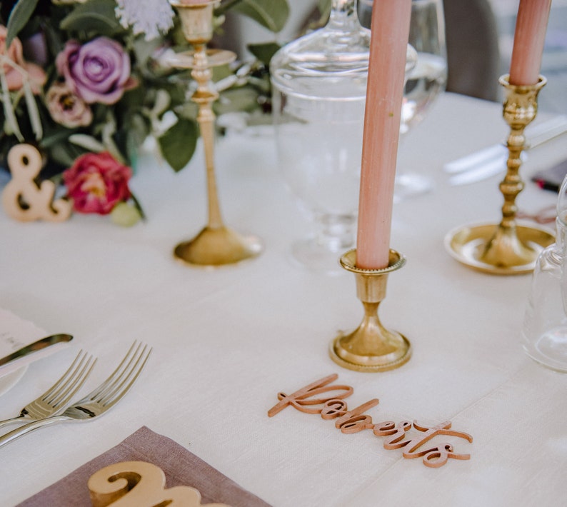 Laser Cut Custom Wedding Place Name/custom Wooden Wedding Signs/wooden ...