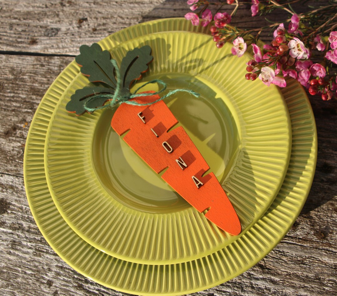 Carrot Tags Easter Basket Tag Carrot Personalized Easter Name Tags ...