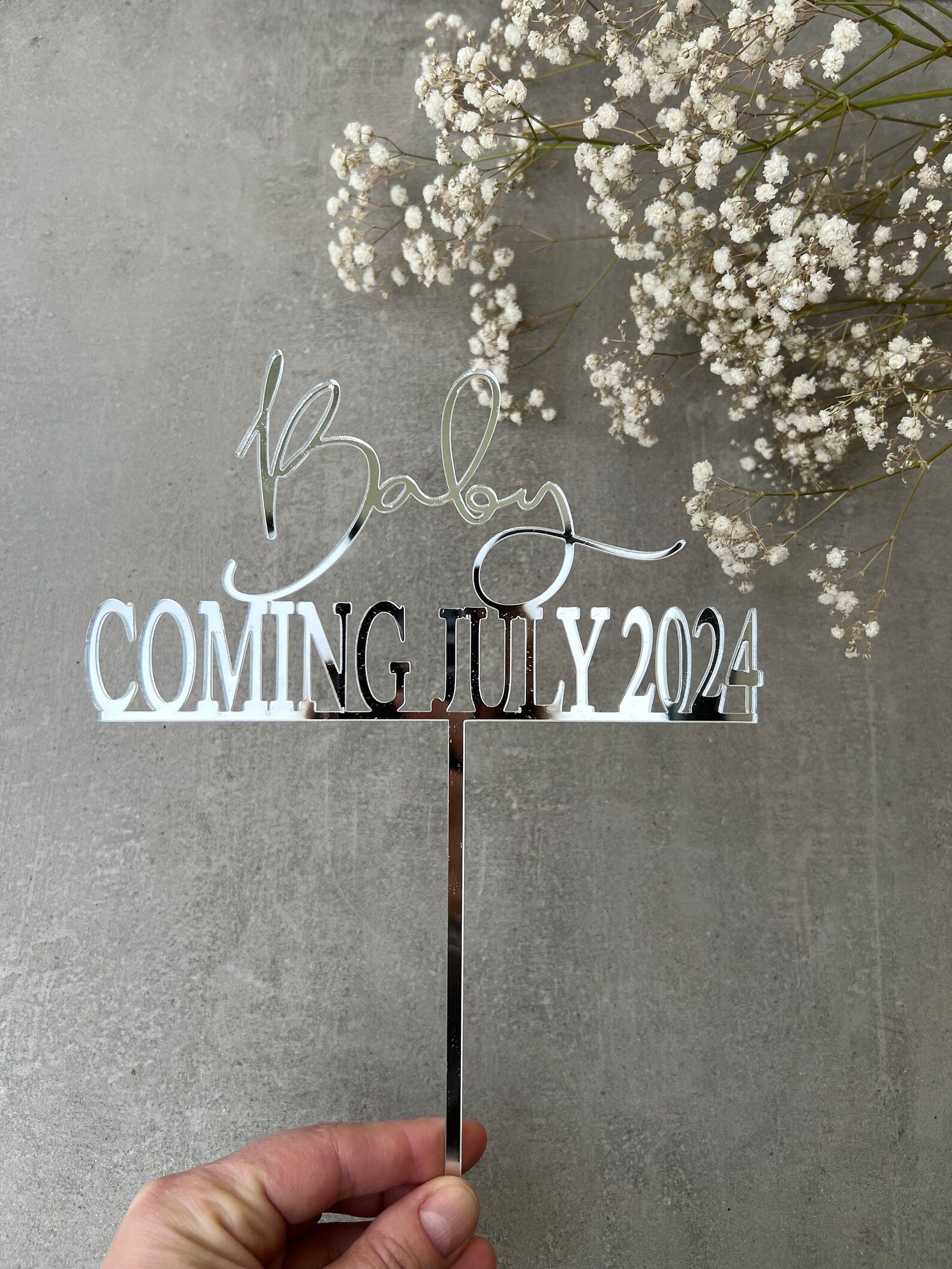 Baby Shower Cake Topper Baby Coming Toppercake Topper Cake Decor ...