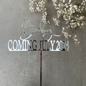 Baby Shower Cake Topper Baby Coming Toppercake Topper Cake Decor ...