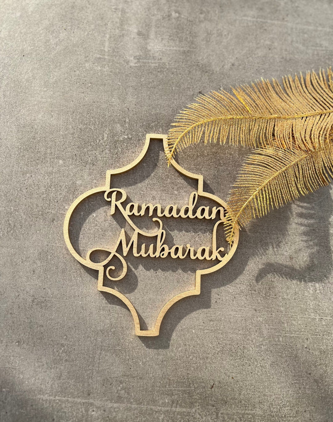 Ramadan Mubarak Sign Eid Decorations Islamic Wall Art EID MUBARAK ...
