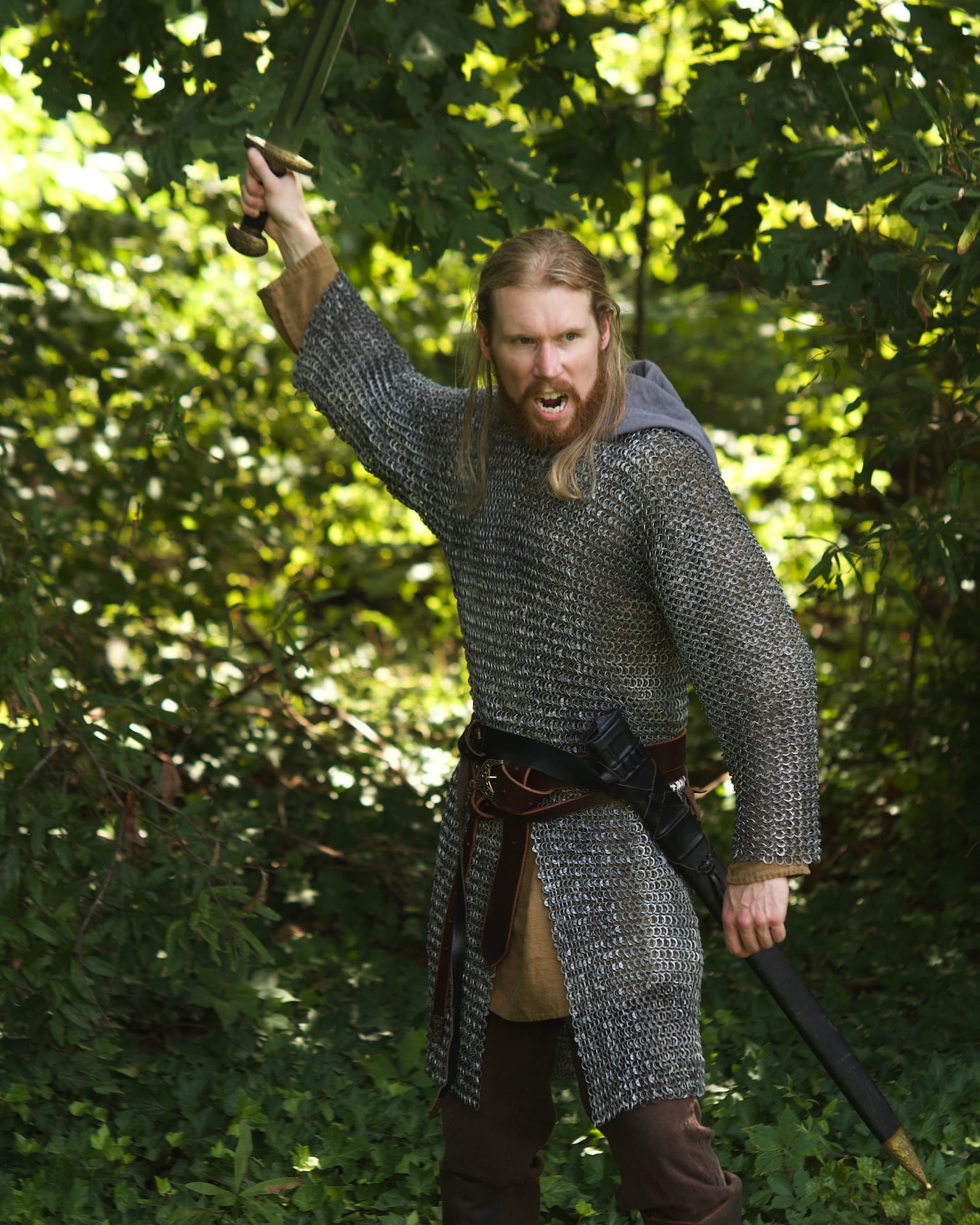 Aluminum Riveted Chainmail Hauberk With Steel-look | Etsy