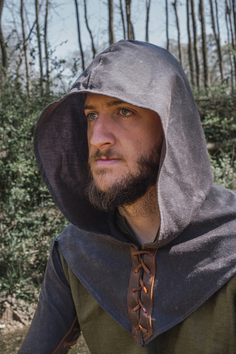 Hunter's Set Medieval Ranger Hood With Sleeves - Etsy