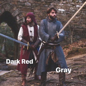 Open-front Surcoat Linen Medieval Overgarment - Etsy