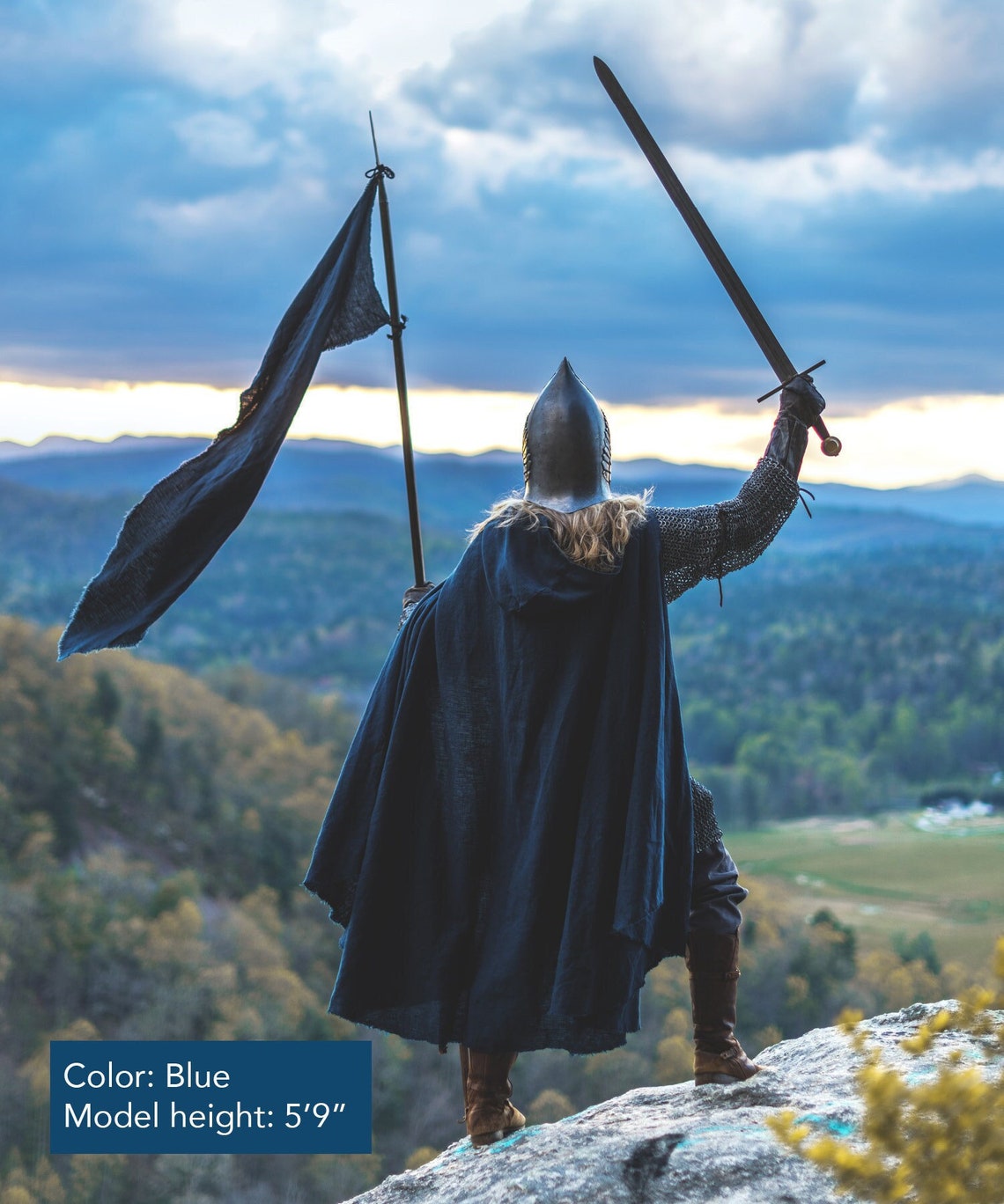 Medieval Adventurer's Cloak Linen 6 Color Choices - Etsy