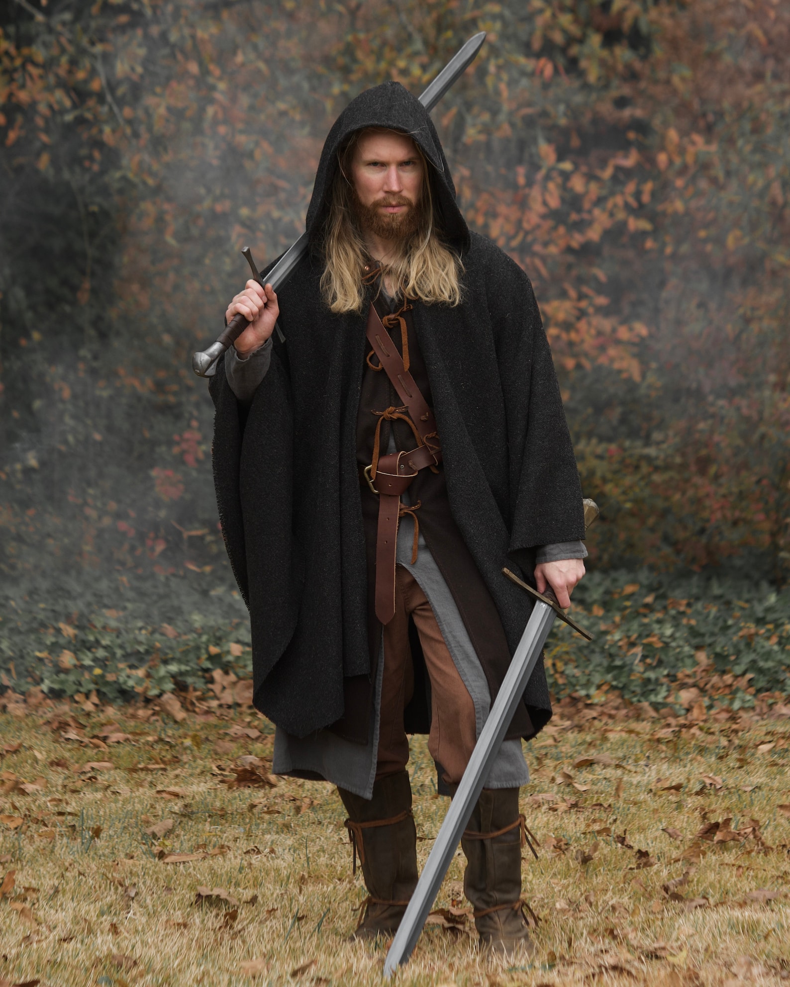 Wool Outcast Cloak - Medieval Cape - Etsy