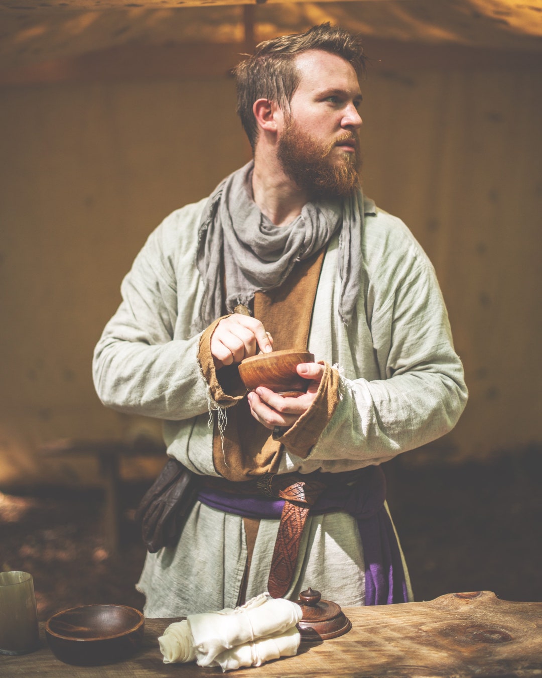 Long Sleeve Medieval Viking Coat - Etsy