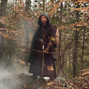 Waxed Canvas Ranger Cloak - Water Resistant Medieval Cloak - Etsy