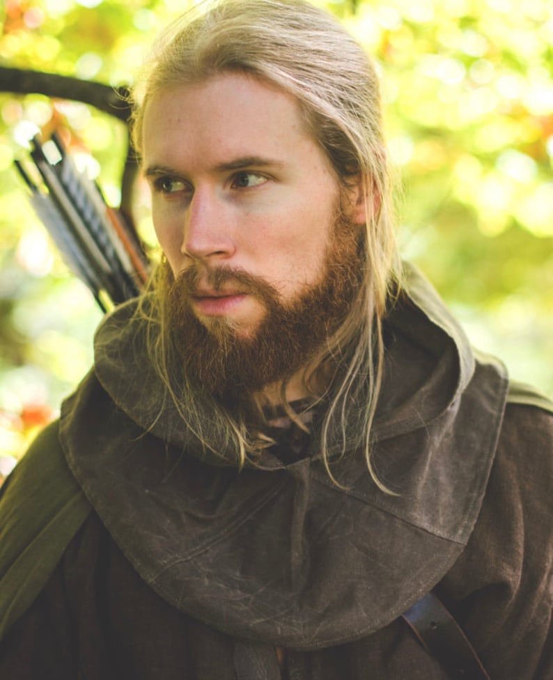Waxed Canvas Ranger Hood Medieval Hood Water Resistant - Etsy Canada