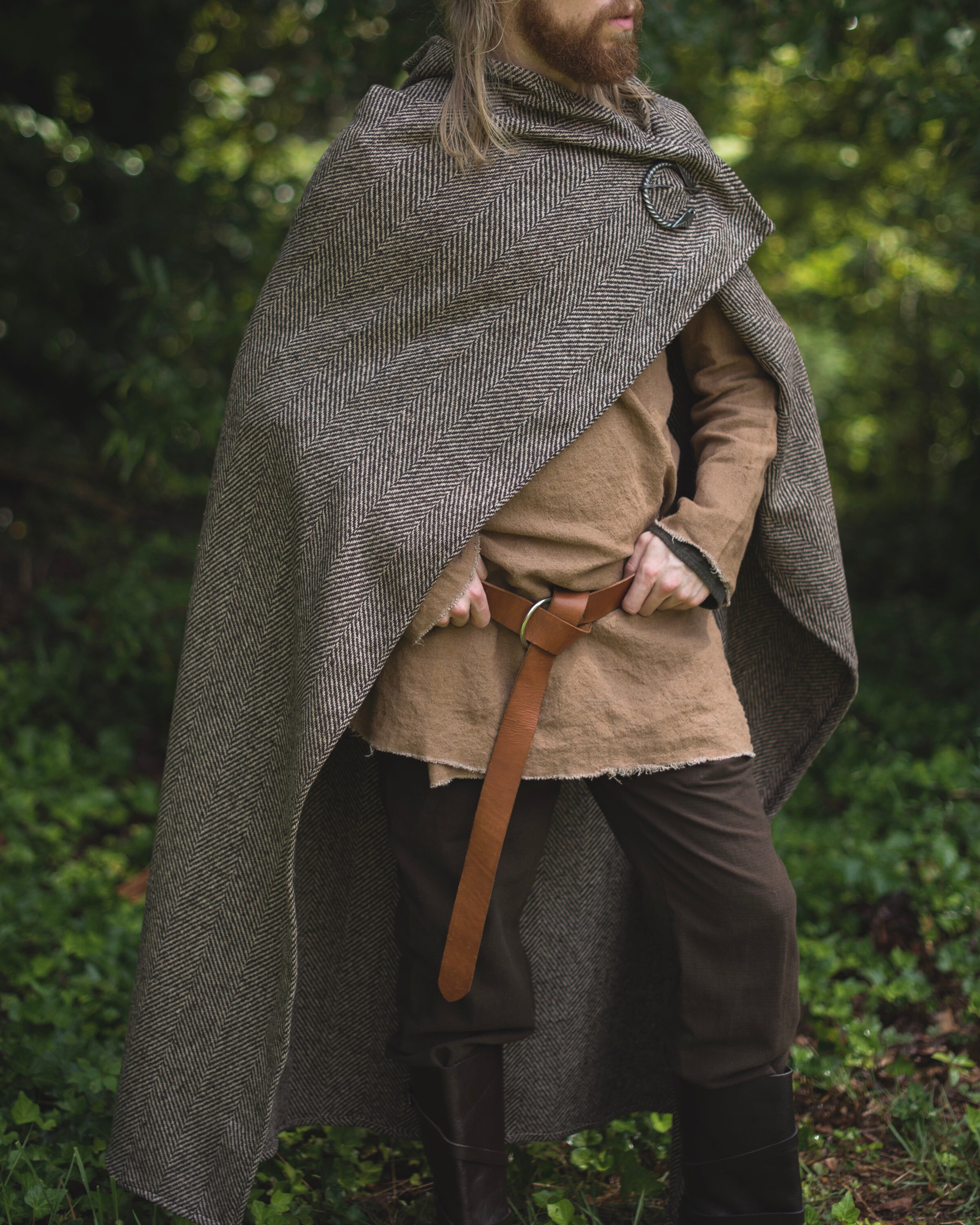 Northman Wool Viking Cloak with Broach | Etsy