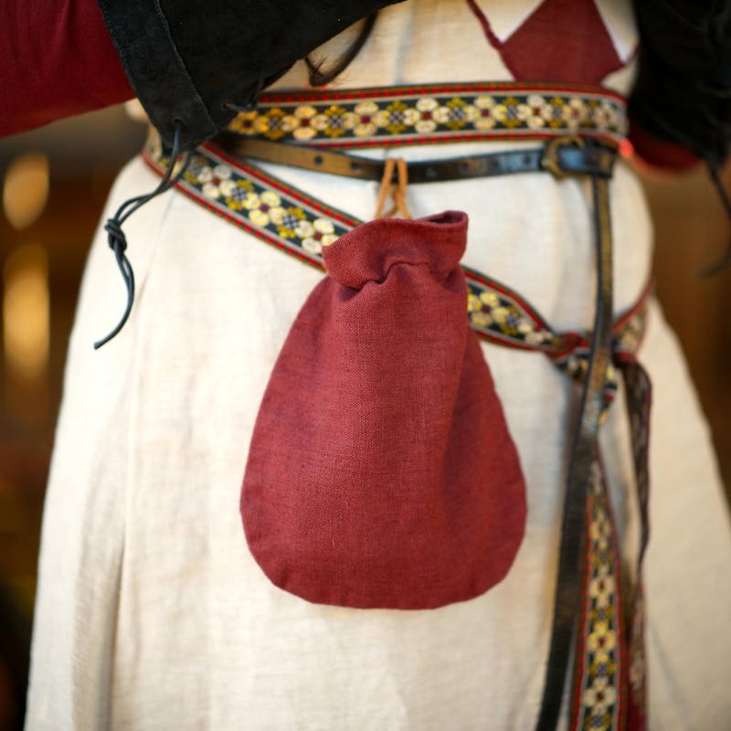 Linen Medieval Coin Purse - Etsy
