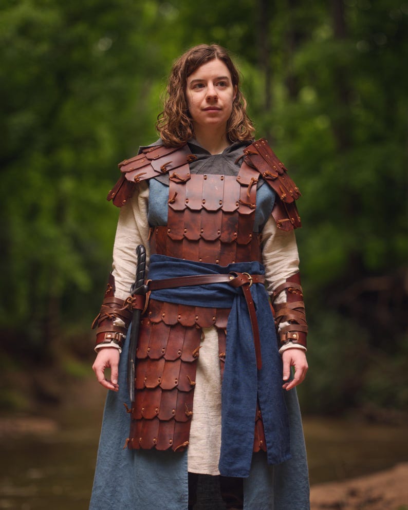 Varangian Pauldrons and Tassets - Medieval Leather Armor - Etsy