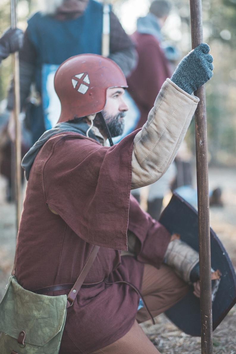 Medieval Linen Jupon - 12 Color Options! Surcoat for Knights, Men-at ...