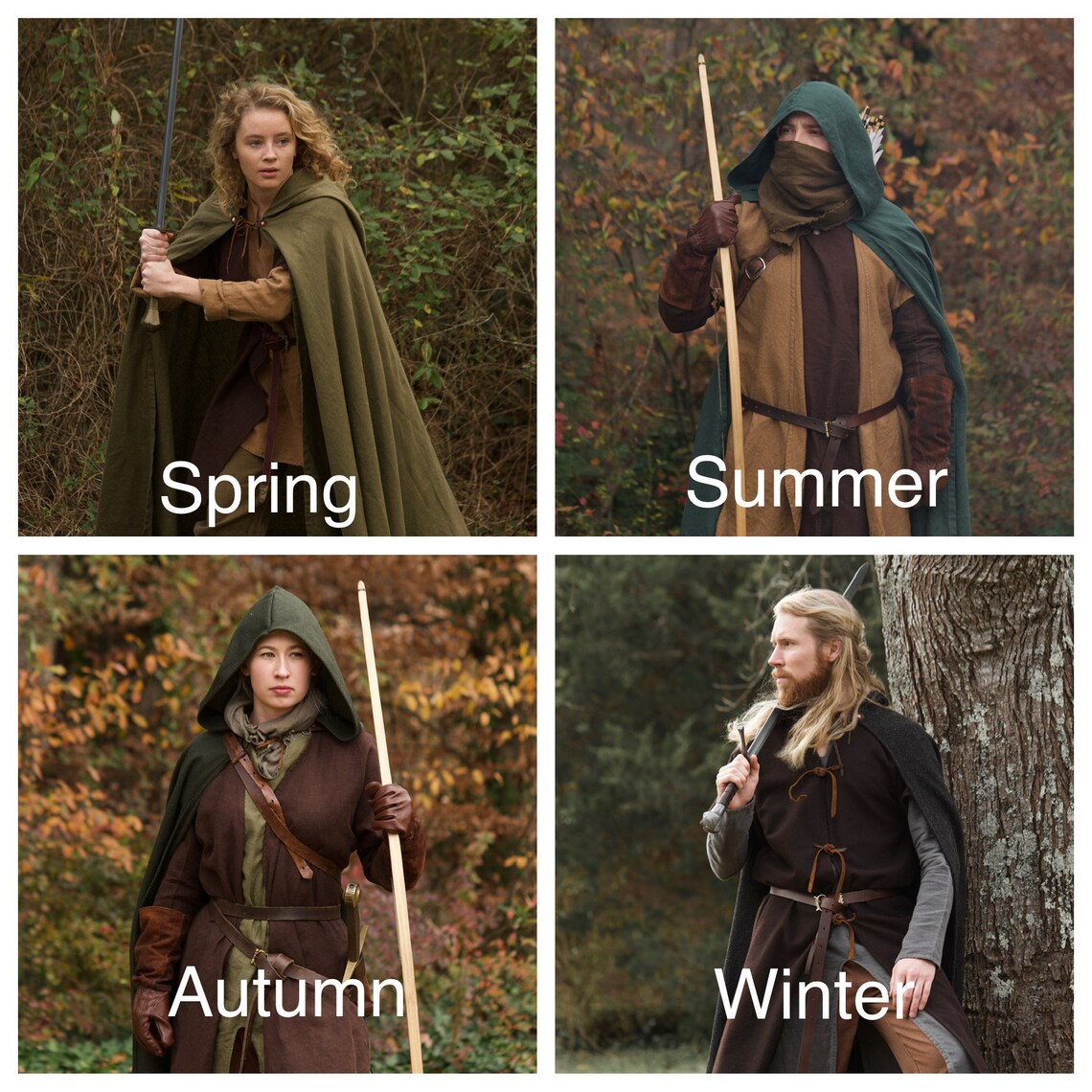 Medieval Ranger Clothing Bundles Spring Summer Autumn | Etsy