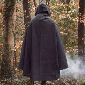 Waxed Canvas Ranger Cloak - Water Resistant Medieval Cloak - Etsy