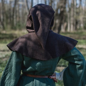 Medieval Peasant Hood Wool - Etsy