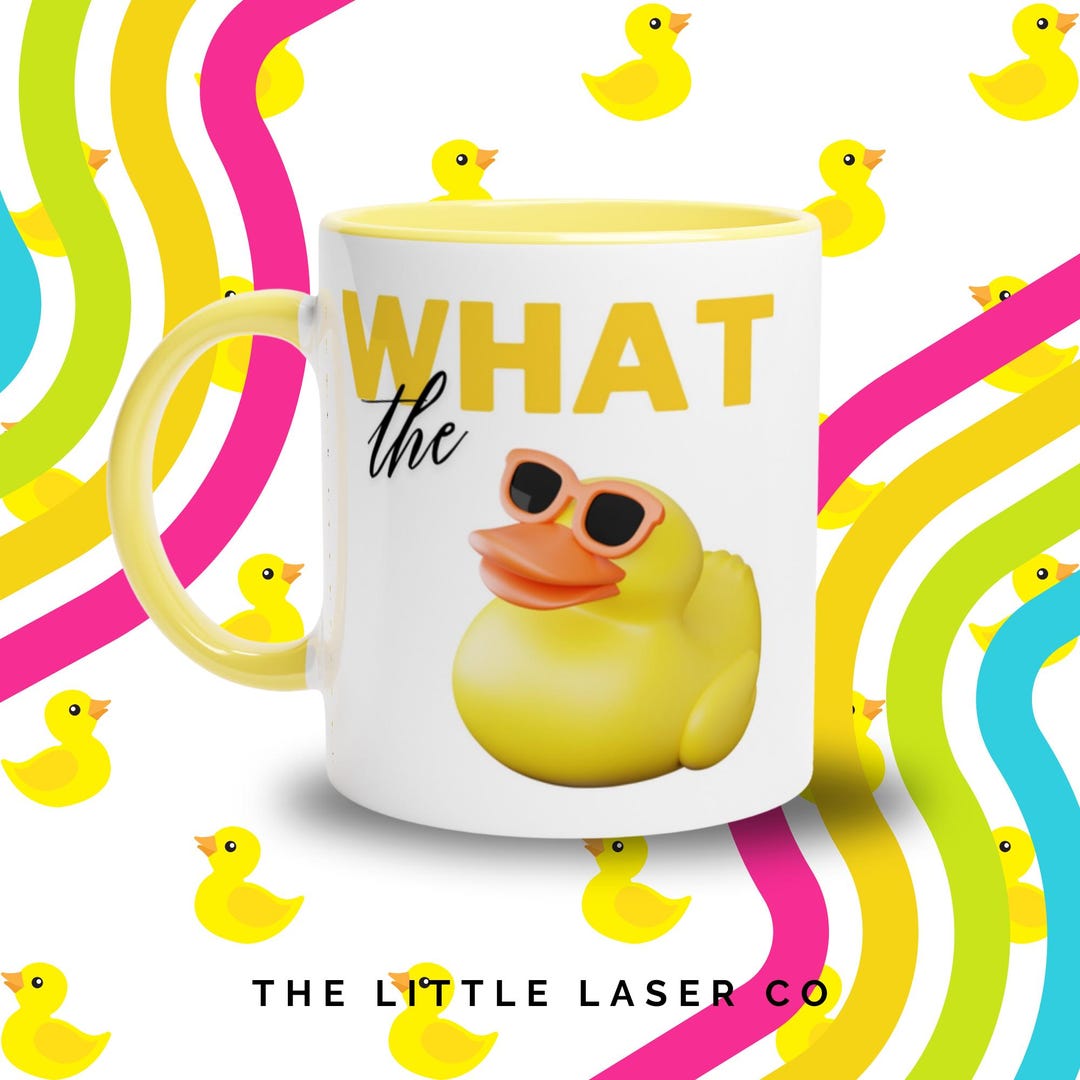 Rubber Duck Mug - "what the Duck" Coffee Mug - Cute & Quirky Gift for ...